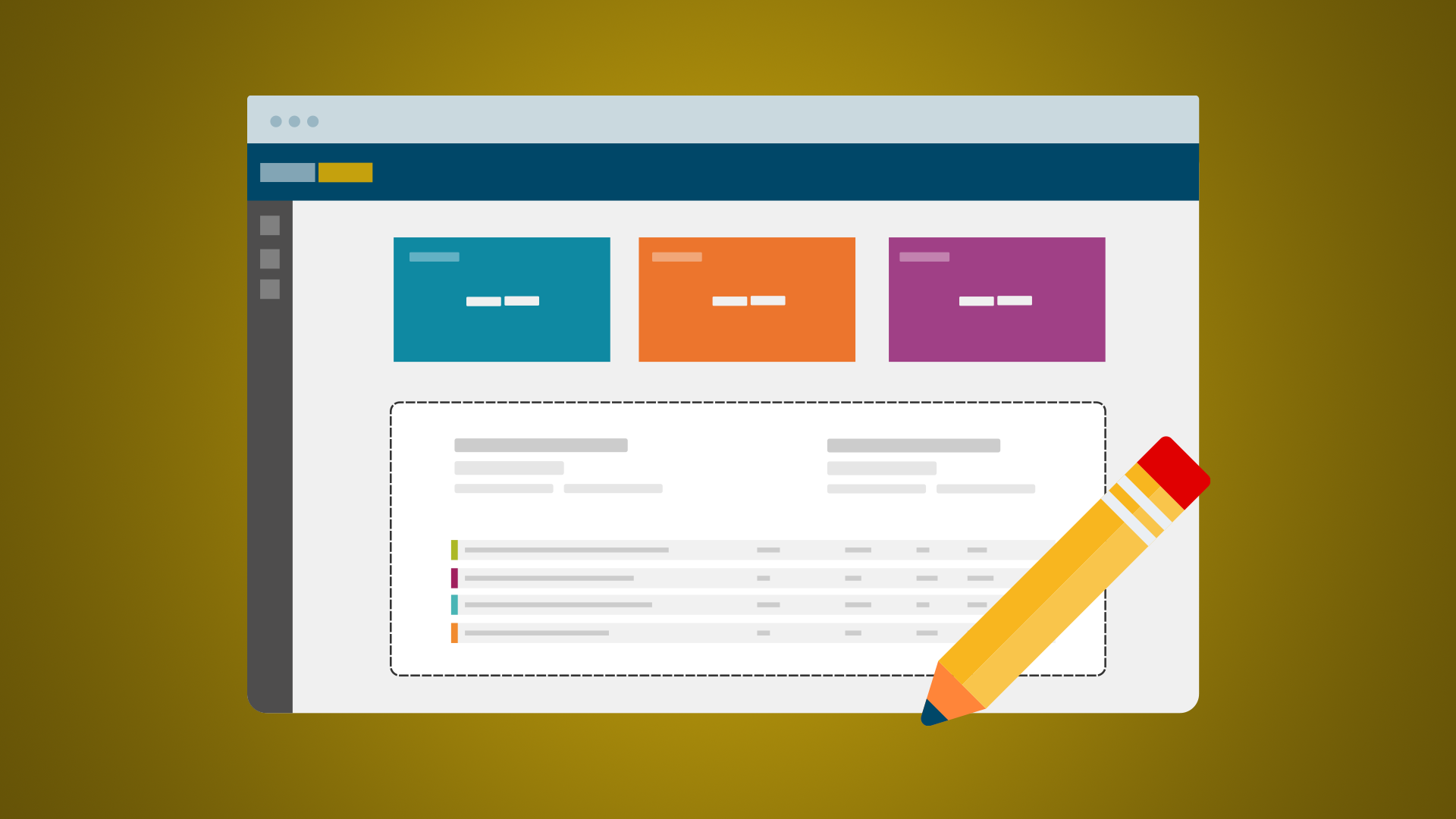 Design your Screen and Lists - Gold Vision Help Centre